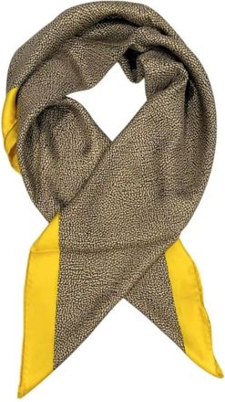 Borbonese Femme, Accessoires, Jaune, Taille: ONE Size Silk Scarf