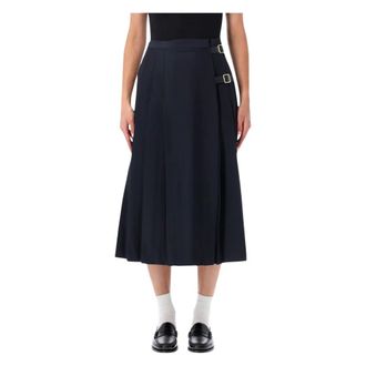 Barbour Femme, Jupes, Bleu, Taille: 38 FR Jupe Mi-long matelass&eacute;e