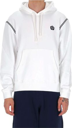 Kenzo Homme, Sweatshirts et sweats &agrave; capuche, Blanc, Taille: S SweaT-shirt &agrave; capuche Boke Flower 2.0