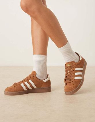adidas Originals Jabbar - Sneaker in Braun und Creme-Brown