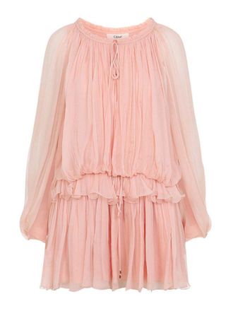 Chlo&eacute; Robe Courte - Couleur Chair