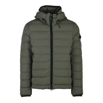 Peuterey Daunenjacke mit Rei&szlig;verschlusstaschen - - Jackets - Herren - Gr&uuml;n - XL