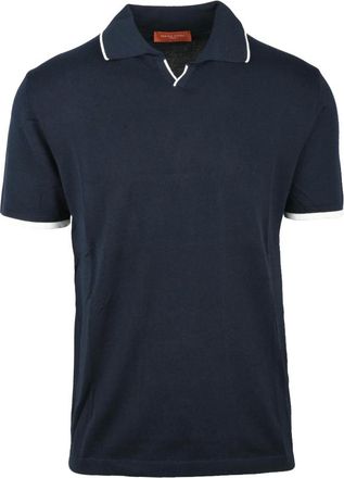 Daniele Fiesoli Homme, Tops, Bleu, Taille: XL Polo en maille