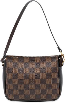 Louis Vuitton Crossbody Bags - Damier Ebene Trousse Pochette - Gr. unisize - in Braun - f&uuml;r Damen