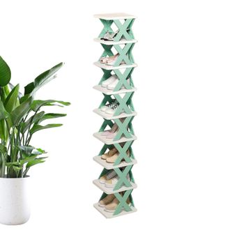 Generico Shoe Storage - ABS-Kunststoff, zusammenklappbarer Schuh-Organizer, Standregal | Multifunktionaler Einstiegsst&auml;nder f&uuml;r Wohnungen, kleine Wohnungen, Ba