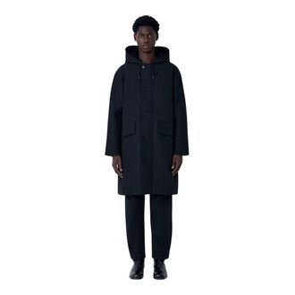 Margaret Howell Parka Deck &agrave; Capuche - Homme - Manteaux - Noir - Taille: M