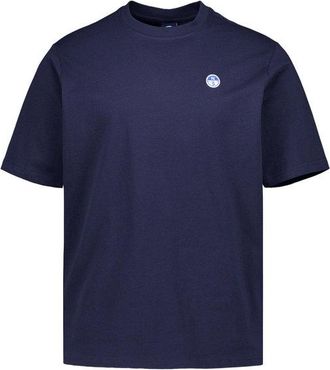 North Sails Herren T-Shirt blau Baumwolle