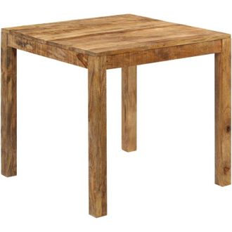 vidaXL Table &agrave; manger Bois de manguier massif 82x80x76 cm - Vidaxl