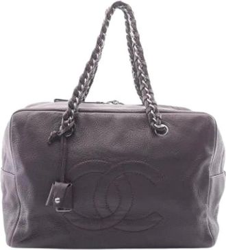 Chanel Sac &agrave; main vintage doccasion - Femme - Pre-owned - Brun - Taille: ONE Size