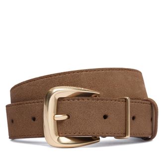 Calvin Klein G&uuml;rtel Calvin Klein Hw End Tip Buckle Suede 30Mm LV04F7114G Braun