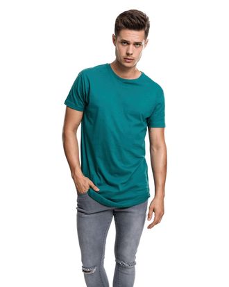 Urban Classics Herren Shaped Long Tee T Shirt, Jasper, S EU