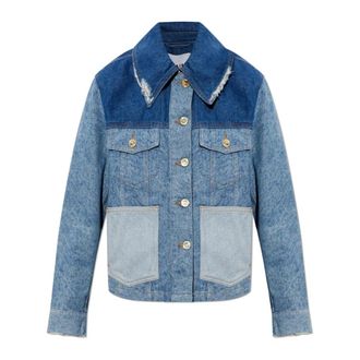 Ganni Denimjacke im Vintage-Look - - Jackets - Damen - Blau - L