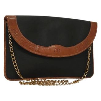 Dior Sac bandouli&egrave;re en cuir Pre-owned - Femme - Pre-owned - Noir - Taille: ONE Size
