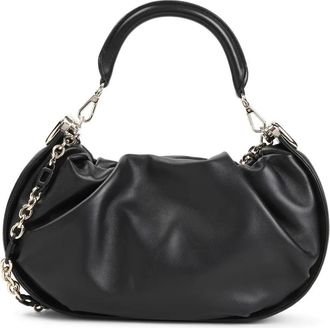 Roger Vivier Hobo Bags - Gathered Black Nappa Lamb Leather Handbag - Gr. unisize - in Schwarz - für Damen