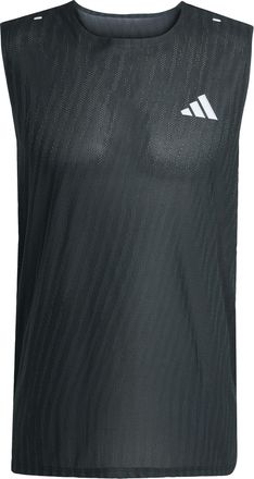 adidas Mens Adi365 Running Climacool+ Tanktop Black/Grey Six XL
