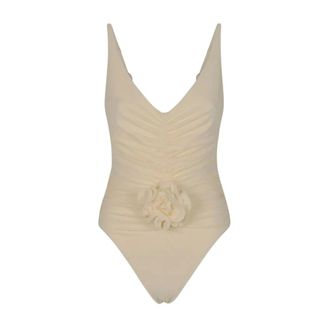 Magda Butrym Femme, Maillots de bain, Beige, Taille: 38 FR One-piece
