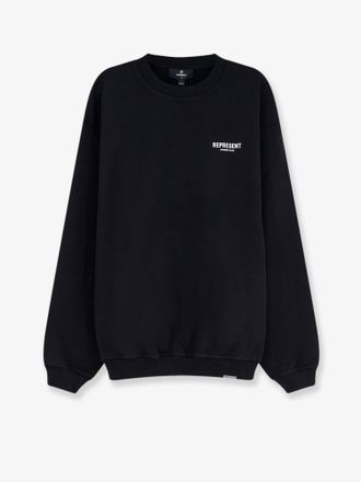 Represent Cotton sweatshirt with printed logo on the front - REPRESENT - gender_Man