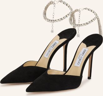 Jimmy Choo London Slingpumps Sadea Mit Schmucksteinen schwarz