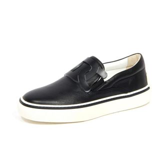 Tod's Schwarze Lederslip-On Freizeitschuhe - - Shoes - Damen - Schwarzk - 36 EU