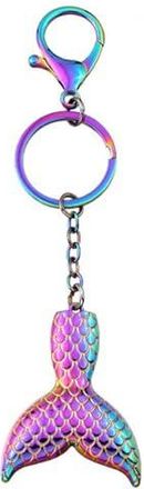 Soimiss Porte- Clés de La Queue de Sirène Pince de Poisson Porte- Clés en Métal Porte- Clés Smoking Mermaid Key Bague Bague à Main pour Enfants Cadeaux D Anni