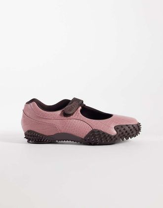Puma Mostro Fey - Babies effet croco - Rose
