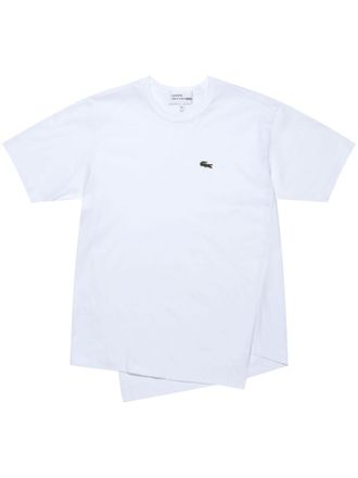 Comme Des Garçons x Lacoste t-shirt à design asymétrique - Blanc