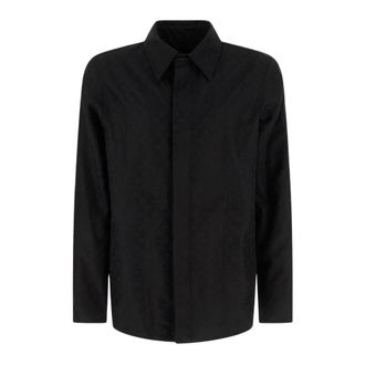 Gucci GG Hemd aus Baumwoll-Canvas - - Shirts - Herren - Schwarzk - 2XL