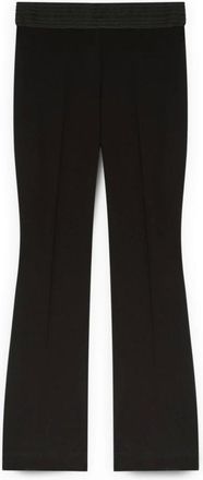 Fiorella Rubino Femme, Pantalons, Noir, Taille: 44 FR Pantalon &Eacute;vas&eacute; en Maille Milano