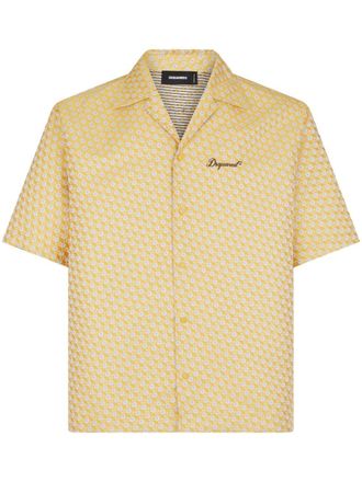 Dsquared2 chemise &agrave; imprim&eacute; g&eacute;om&eacute;trique - Jaune