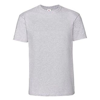 Fruit Of The Loom T-Shirt Ringspun Premium - Homme (L) (Gris Claire)