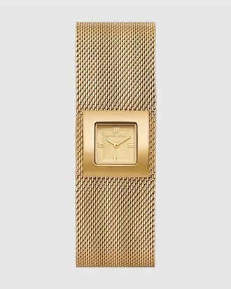 Michael Kors Georgie Zweizeiger-Uhr aus goldfarbenem Edelstahl