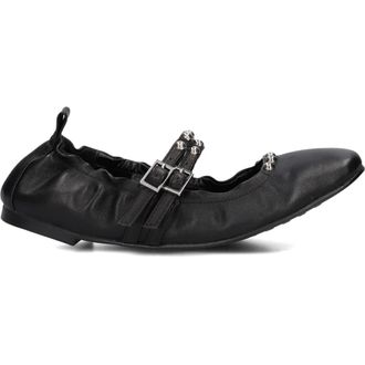Stefano Lauran Schwarze Leder Ballerinas - - Shoes - Damen - Schwarzk - 37 EU