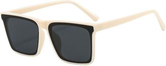 Generic Lunettes De Soleil D&eacute;coratives &Agrave; Petite Monture For Hommes Et Femmes, Id&eacute;ales For La Conduite, Les Vacances Ou Lext&eacute;rieur(Beige)