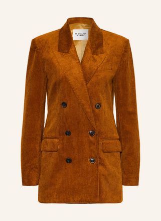 Isabel Marant Marant &Eacute;toile Longblazer Rasma Aus Cord braun