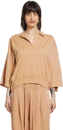 Andrea Ya'aqov Cotton Jersey and Satin Polo Shirt