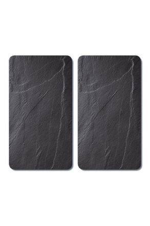 KESPER Herdabdeckplatte, Schwarz, Glas, 2-teilig, 30x0.80x52 cm, Küchen, Küchenelektrogeräte, Herde