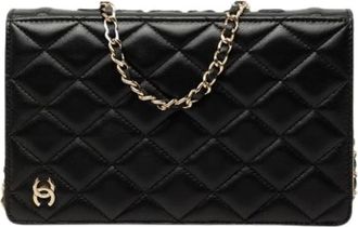 Chanel Pre-owned Book Wallet on Chain - Femme - Pre-owned - Noir - Taille: ONE Size