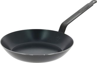 De Buyer De Buyer Bratpfanne aus Karbonstahl, 2 mm dick, 24,1 cm Durchmesser, 17,5 cm Kochfläche, ofenfest, PFAS-, PFOA- und PFOS-frei, hergestellt in Frankrei