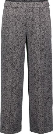 Zero Damen Jacquard-Hose weites Bein 26 Inch 36, BlackCream