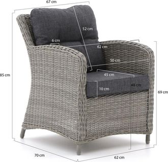 Intenso Furniture Intenso Leone/Milano Balkonm&ouml;bel-Set Lounge 3-teilig