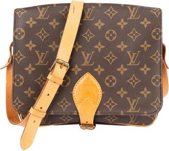 Louis Vuitton Crossbody Bags - Louis Vuitton Monogram Canvas Cartouchiere MM Cros - Gr. unisize - in Braun - f&uuml;r Damen