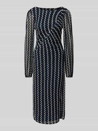 Vila Midikleid mit Rundhalsausschnitt Modell ELLEN