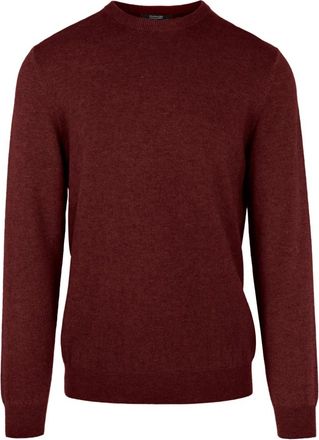 Bomboogie Homme, Pulls, Rouge, Taille: 2XL Pull ras du cou en laine m&eacute;rinos teint&eacute;e &agrave; froid