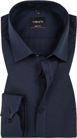 Venti Herren Hemd blau Baumwolle