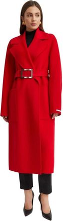 Sportmax Femme, Manteaux, Rouge, Taille: 36 FR Wool Coat