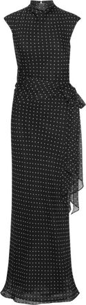 Rotate Rotate Birger Christensen, Femme, Robes, Noir, Taille: 40 FR Robe Longue &agrave; Pois