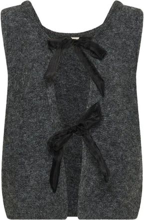 Cream Femme, Vestes, Gris, Taille: 36/38 FR CRBulp Knitted Vest