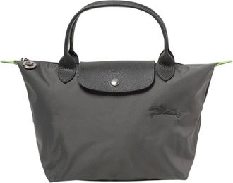 Longchamp Femme, Sacs, Gris, Taille: ONE Size Le Pliage Cuir Small Tote