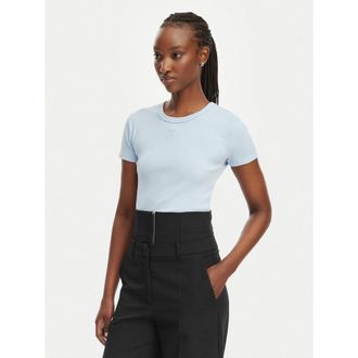 HUGO BOSS T-Shirt Delanor 50512000 Hellblau Slim Fit