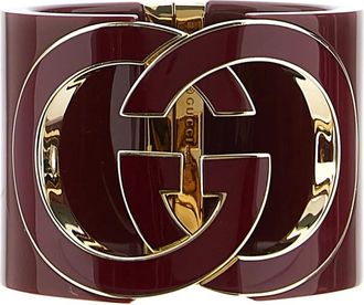 Gucci Armreif mit GG-Cut-Out - Rot